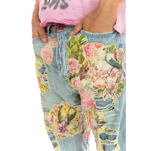 Magnolia Pearl | Pants & Jumpsuits | Magnolia Pearl 37 Cotton Floral ...